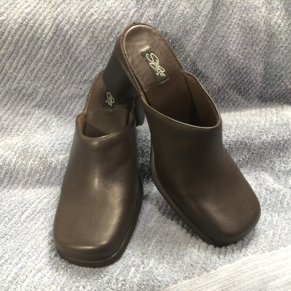 Sporto | Shoes | New Brown Heeled Clogsmules From Sporto | Poshmark